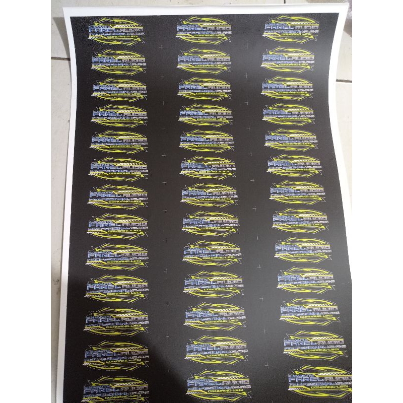Jual Cetak Sticker Vynil waterproff A3 Doff/Glossy/Transparant | Shopee ...