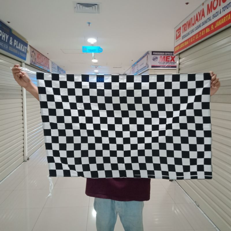 Jual Bendera start Bendera finish Bendera catur Bendera hitam putih ...