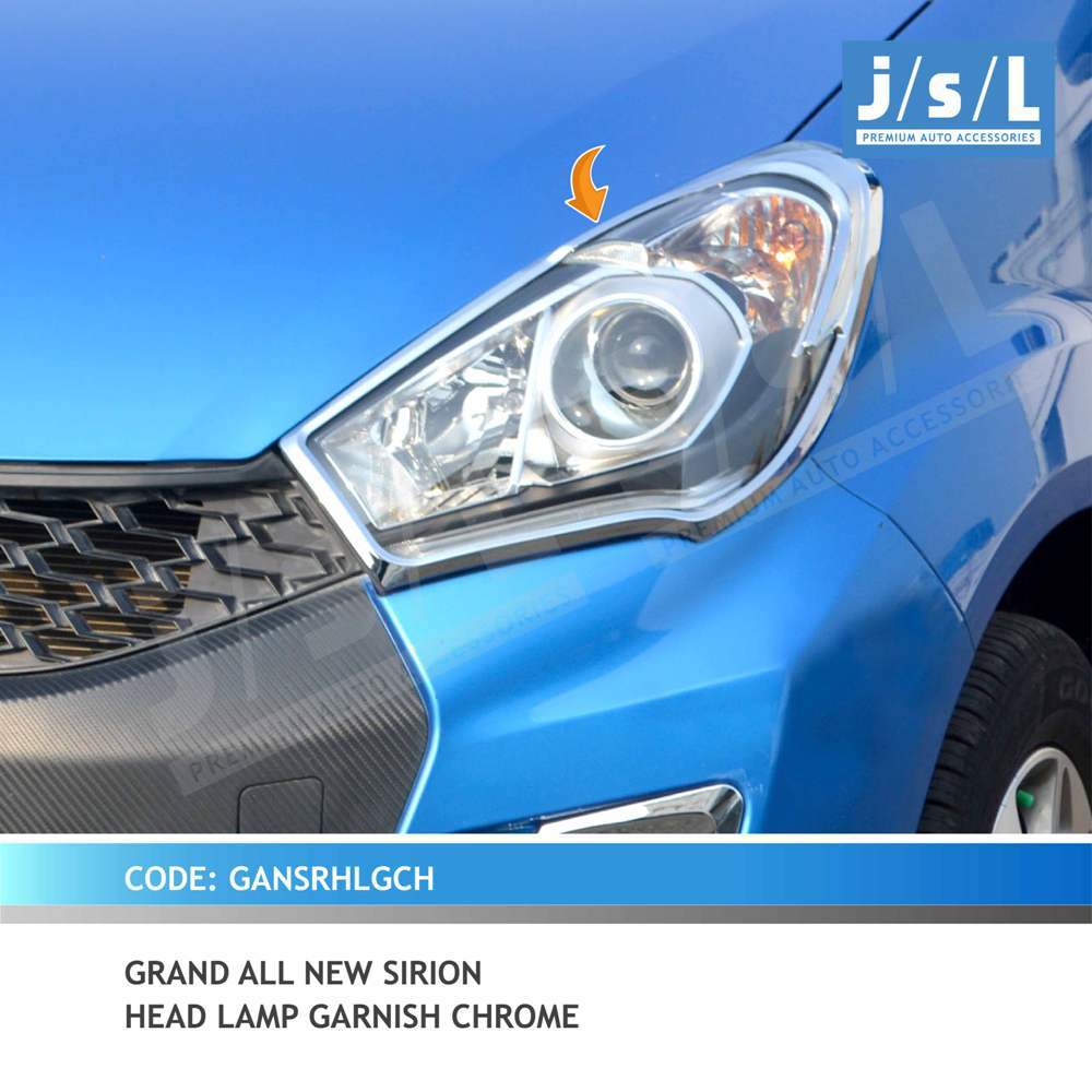Jual HEAD LAMP GARNISH DEPAN GAN SIRON CROME | Shopee Indonesia