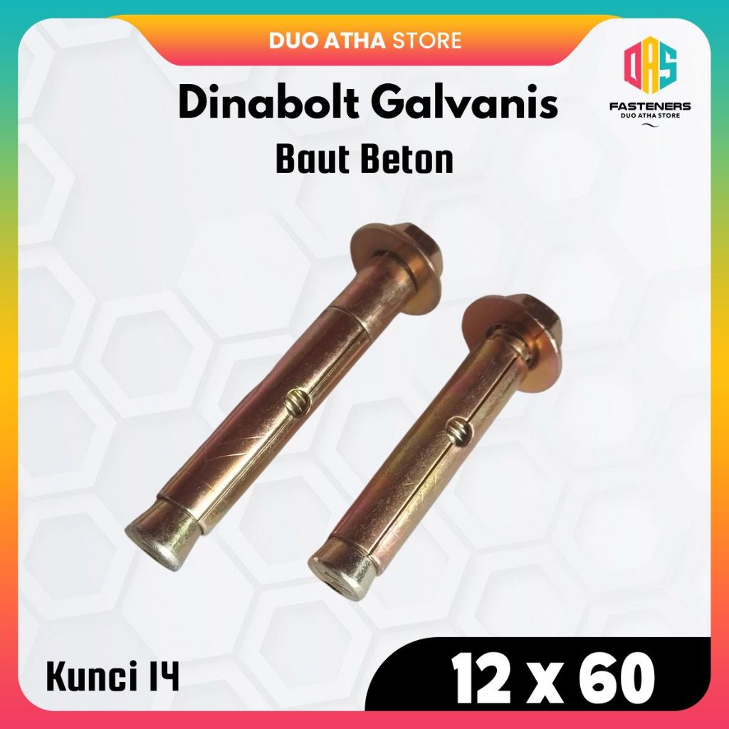 Jual Dynabolt M12x60 / Dinabolt M12 x 60 / Baut Beton 12x60 Galvanis ...