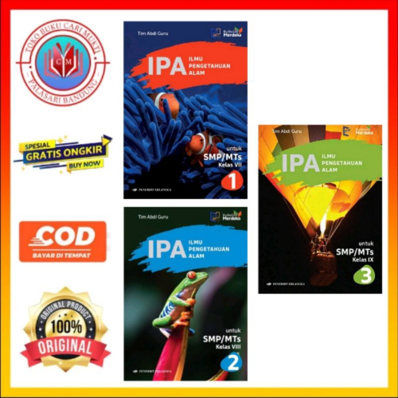 Jual BUKU IPA ILMU PENGETAHUAN ALAM UNTUK SMP/MTS KELAS 7.8.9.KURIKULUM MERDEKA | Shopee Indonesia