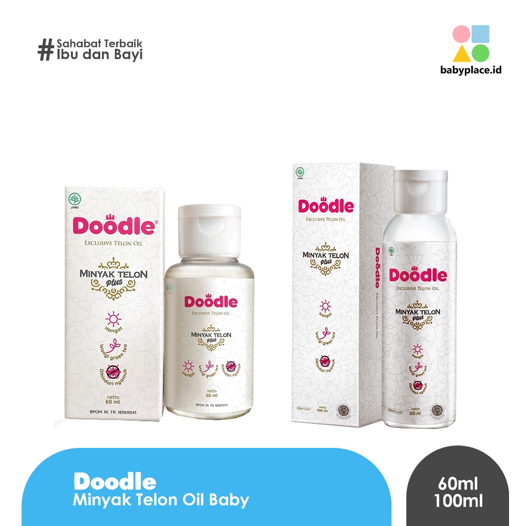 Jual DOODLE - Minyak Telon Oil Baby & Anak Anti Nyamuk 60 ml 100 ml ...