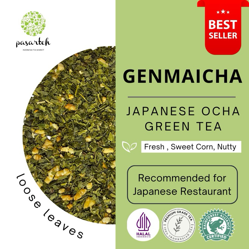 Jual [Pasarteh] Japanese Greentea Genmaicha I Teh Genmaicha | Ocha Tea ...