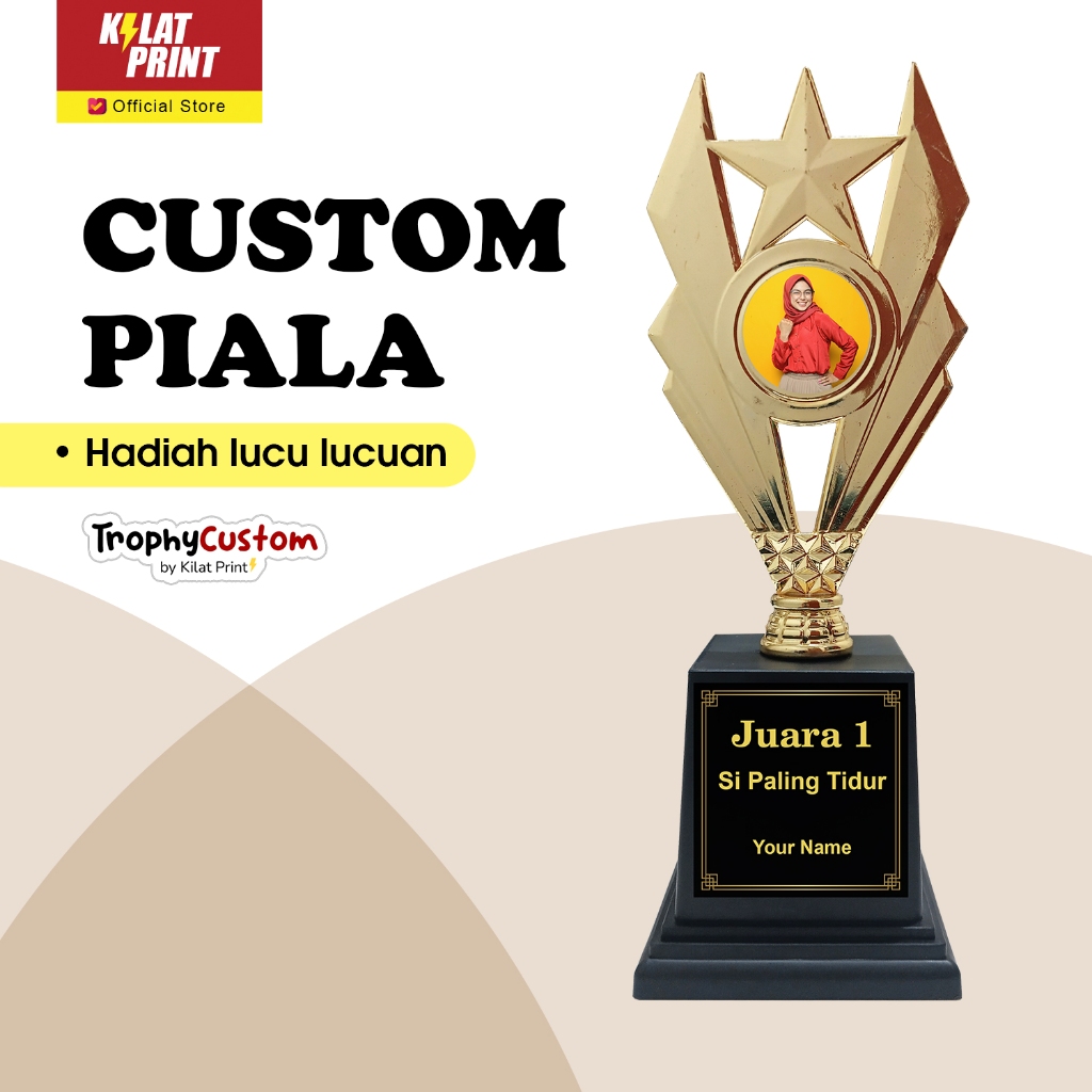 Jual Custom Piala Trophy Hadiah Bucin Wisuda Teman | Shopee Indonesia