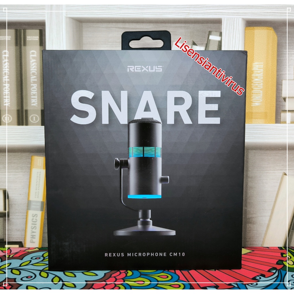 Jual Mic Condenser Performance Cardioid Rexus Snare CM10 Microphone RGB ...
