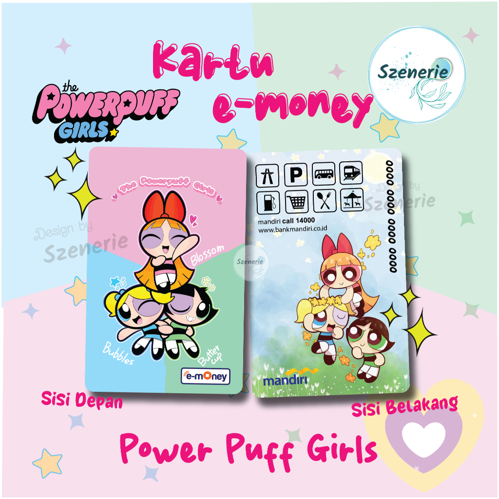 Jual Emoney Power Puff Girls Flazz gen 2 Kartu E-money Mandiri BCA ...