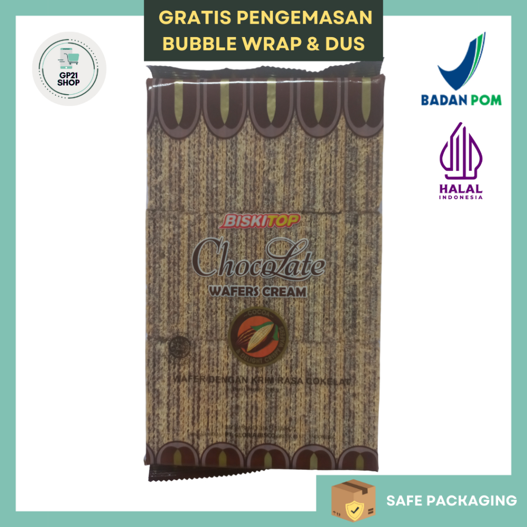 Jual Biskitop Denex Wafer Cream 300gr, Biskuit Wafer Coklat Stroberi ...