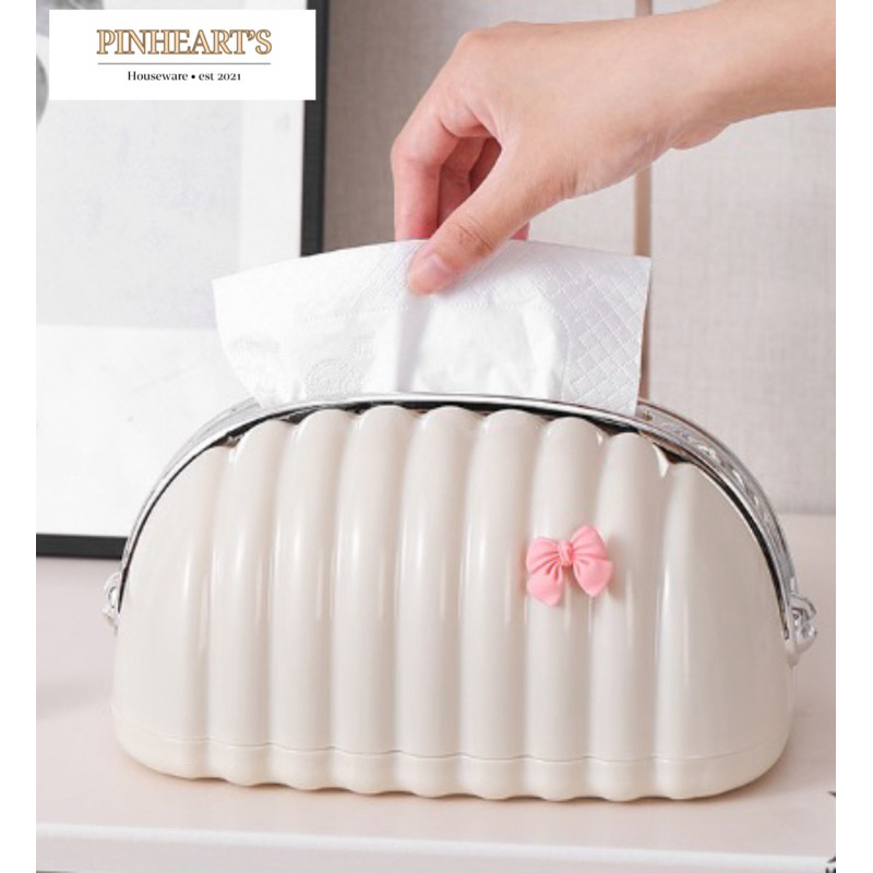 Jual TEMPAT TISSUE MODEL MINI POUCH BOX / KOTAK TISSUE AESTHETIC KOTAK ...