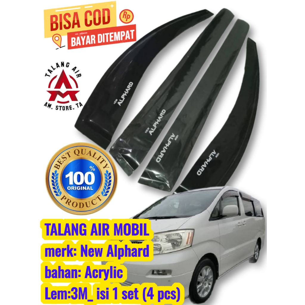 Jual Talang air mobil toyota new Alphard model slim & flat datar ...