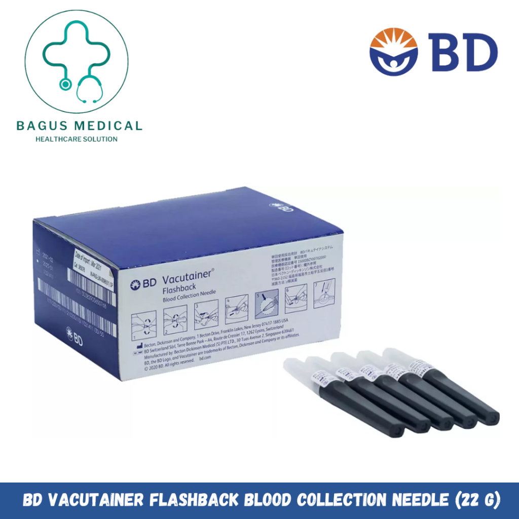 Jual BD VACUTAINER Flashback Blood Collection Needle (22 G) | Shopee ...