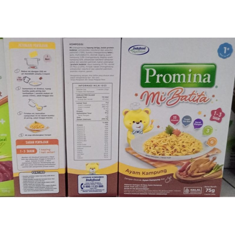 Jual Promina mi batita Mie goreng rasa ayam kampung 75 gram 1-3 thn ...