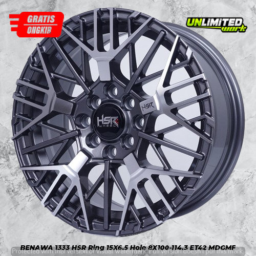 Jual Velg Mobil Ring 15 Untuk Avanza Xenia Livina Model HSR WHEEL BENAWA R15 | Shopee Indonesia