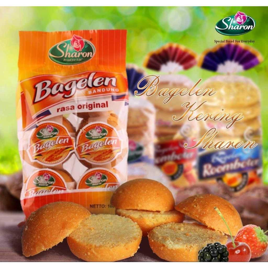 Jual Bagelen Sharon Snack Roti Kue Kering Rasa Original 1 Dus (6 ...
