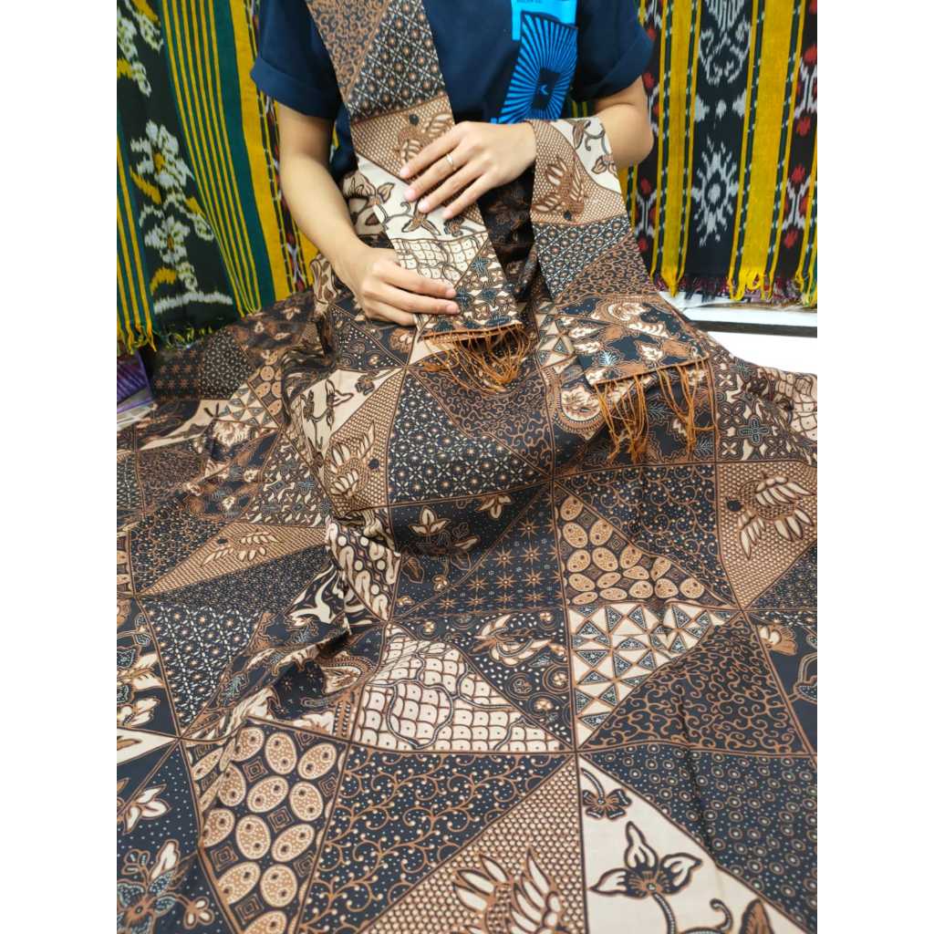 Jual Kain Jarik Batik dan Selendang (Setelan) Motif sogan tambal ...
