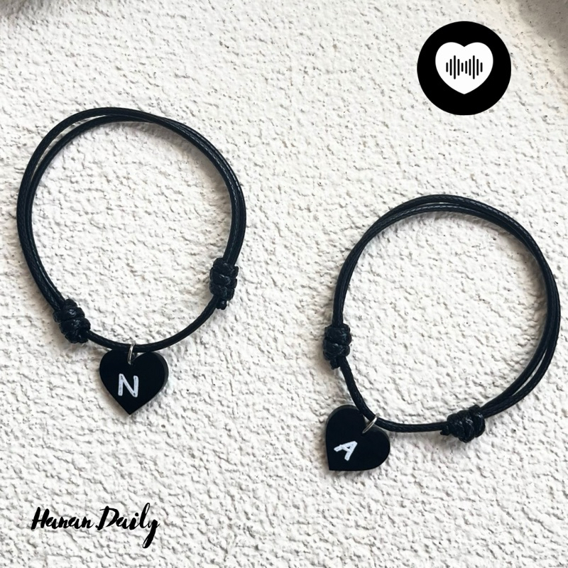 Jual A~Z) Gelang Huruf Karakter Love Custom Huruf A~Z | Shopee Indonesia