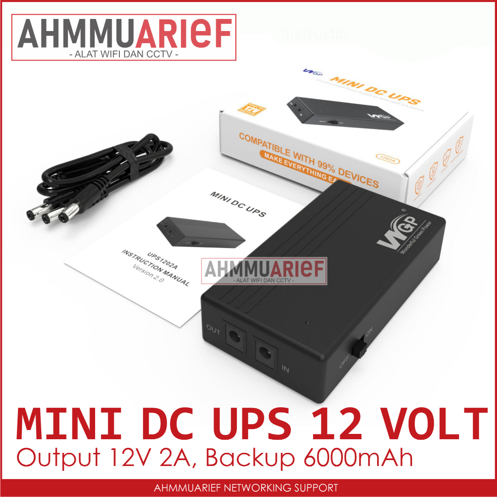 Jual SINGLE OUTPUT - MINI UPS DC BATTERY BACKUP POWER BANK SMART ...