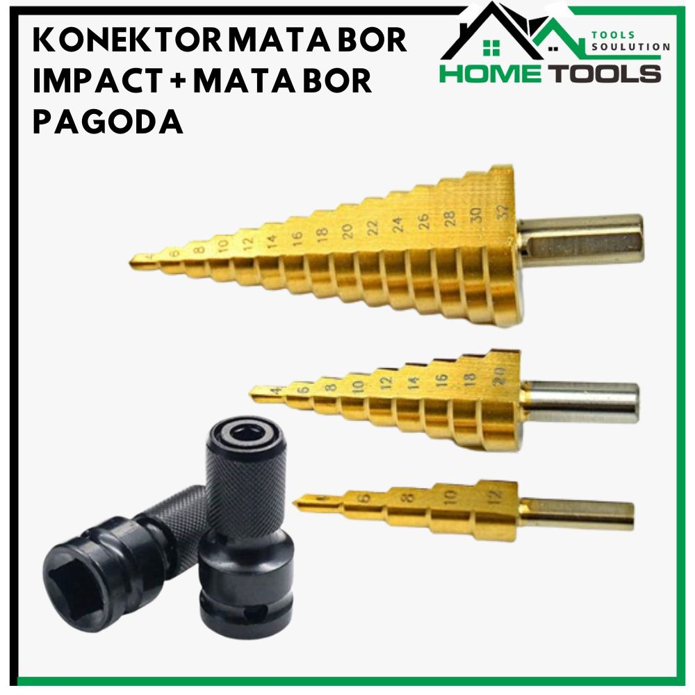 Jual Paket Konektor Adaptor Mata Bor Impact Wrench 1/2 Inch Adapter ...