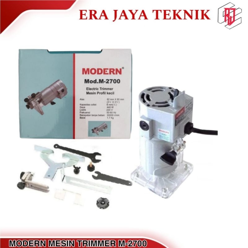 Jual MODERN M-2700 Mesin Trimer Kayu Profil Router Wood Trimmer M2700 ...