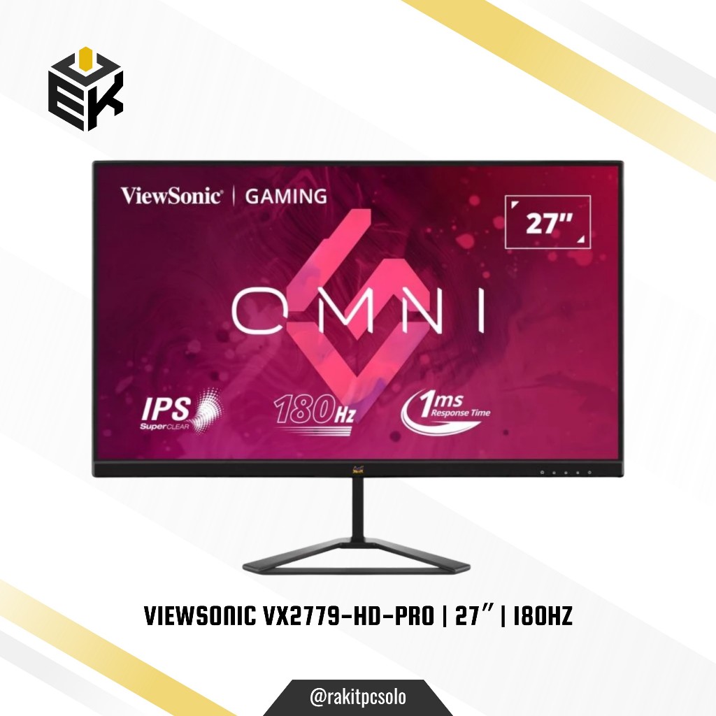 Jual Monitor VIEWSONIC LED 27" VX2779-HD-PRO FHD IPS 180Hz 1ms HDR10 | Shopee Indonesia