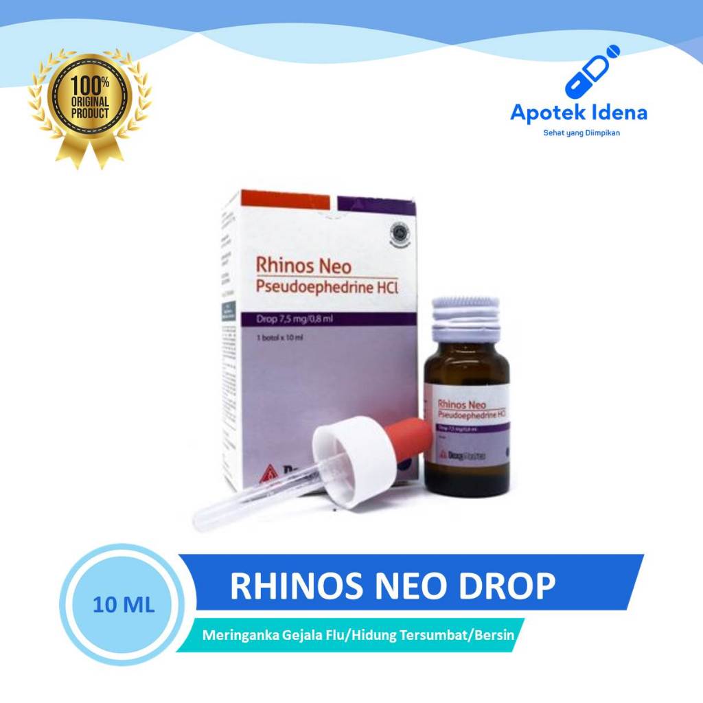 Jual RHINOS NEO DROPS 10 ML Obat Flu/Hidung Tersumbat/Pilek/ Bersin ...