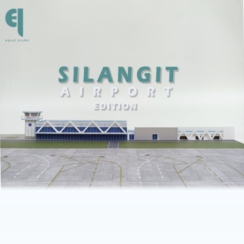 Jual Diecast/Miniatur Terminal Bandara Pesawat Silangit skala 1/400 ...