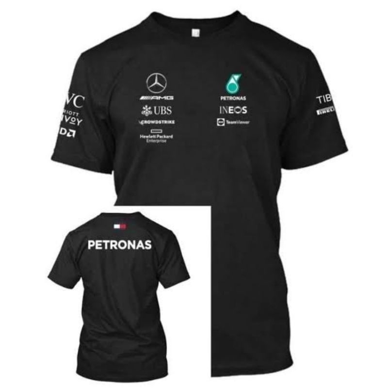 Jual kaos pria tshirt katun lembut premium baju mercy f1 mercedes ...