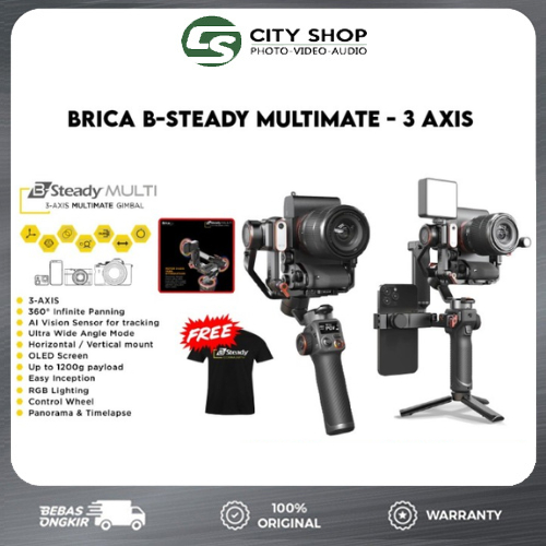 Jual Brica B-Steady MULTIMATE & B-Steady Multi 3-Axis Gimbal Stabilizer ...