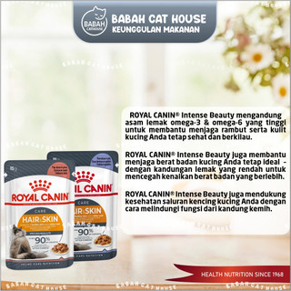 Jual RC HAIR & SKIN POUCH 85gr Royal Canin Cat Wet Food Makanan Basah ...