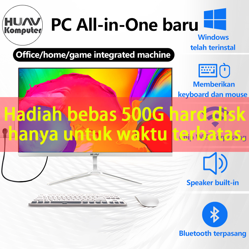 Jual HUAV Komputer Full Set All-in-One PC Baru, Prosesor Core i7, konfigurasi tinggi, Layar 22/ ...