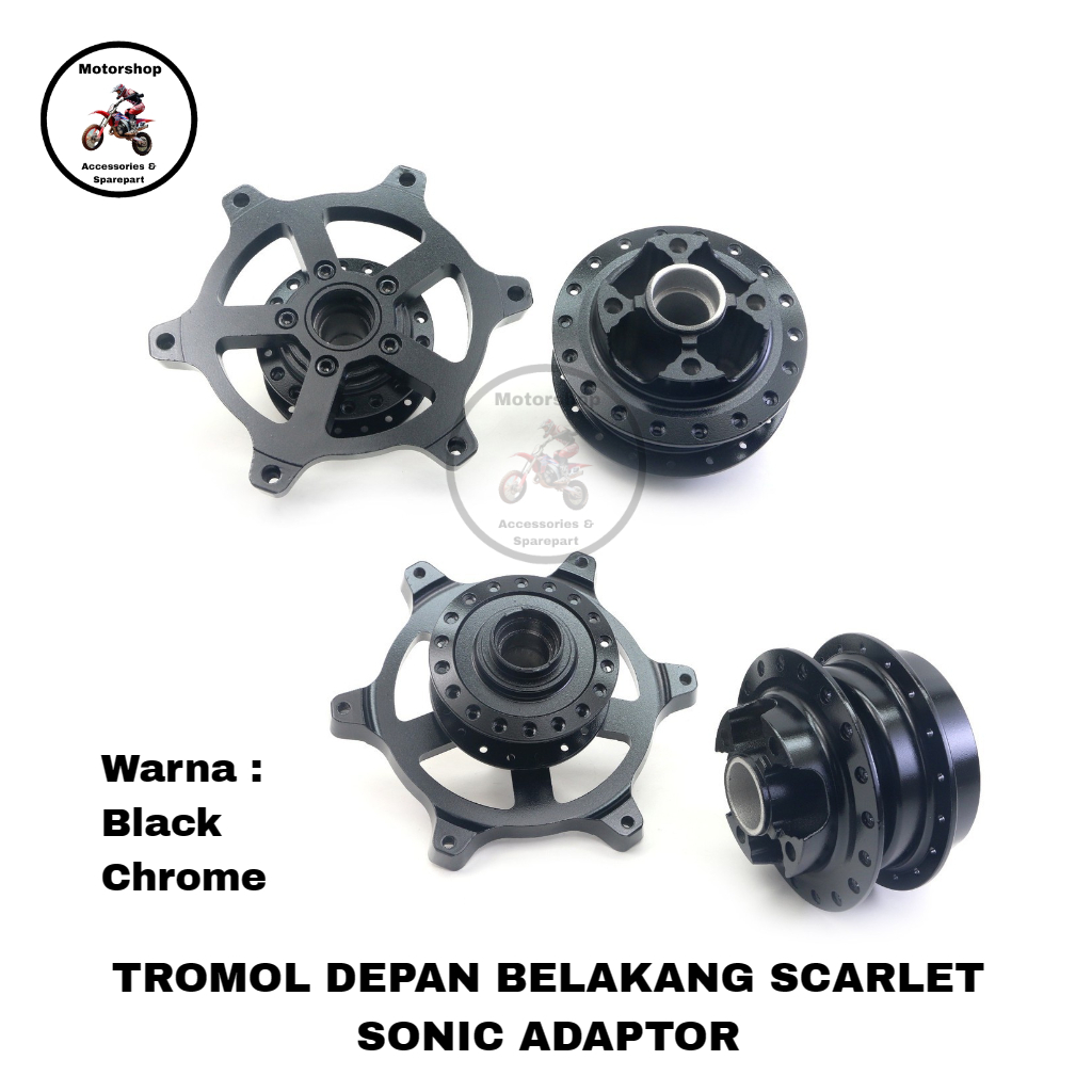 Jual TROMOL DEPAN BELAKANG SCARLET RACING SONIC 150 (ADAPTOR) | Shopee ...