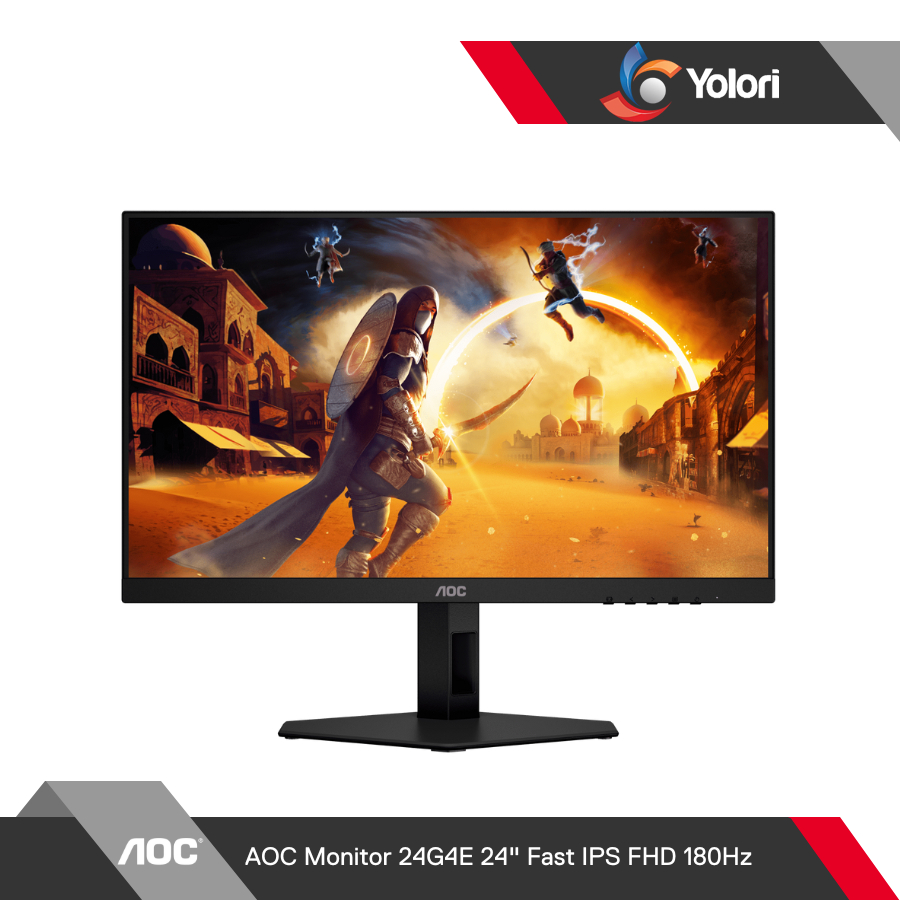 Jual AOC Monitor 24G4E 24" Fast IPS FHD 180Hz 0.5ms ADAPTIVE-SYNC DP ...