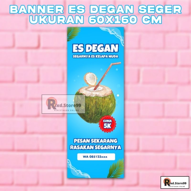Jual Banner Es Degan Ukuran 60x160 X-Banner Berkualitas | Shopee Indonesia