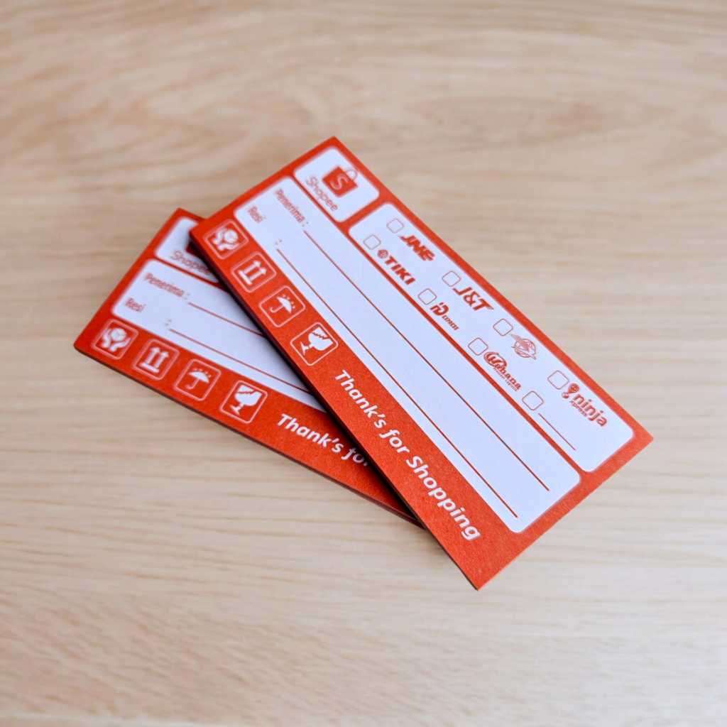 Jual LABEL PENGIRIMAN SHOPEE / LABEL PENGIRIMAN KERTAS / LABEL ...