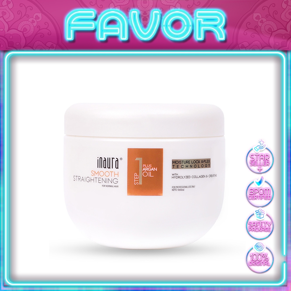 Jual Inaura Smooth Straightening Step 1 1000ml | Rebonding System ...