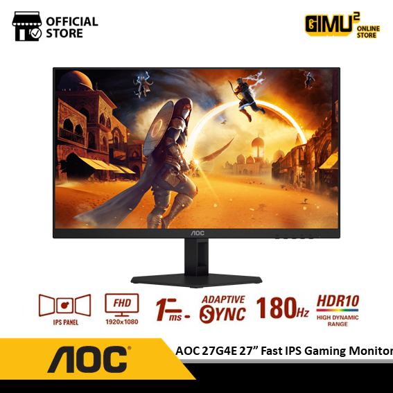 Jual AOC 27G4E Gaming Monitor 27" IPS FHD 180Hz 1ms Adaptive Sync HDR10 ...