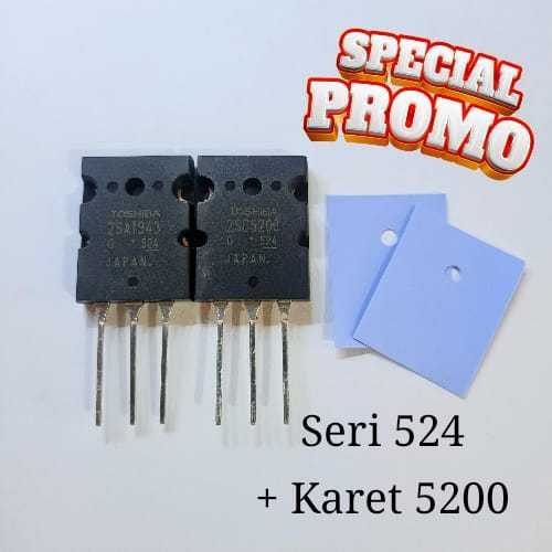 Jual transistor 5200 1943 original japan seri 524 PROMO | Shopee Indonesia