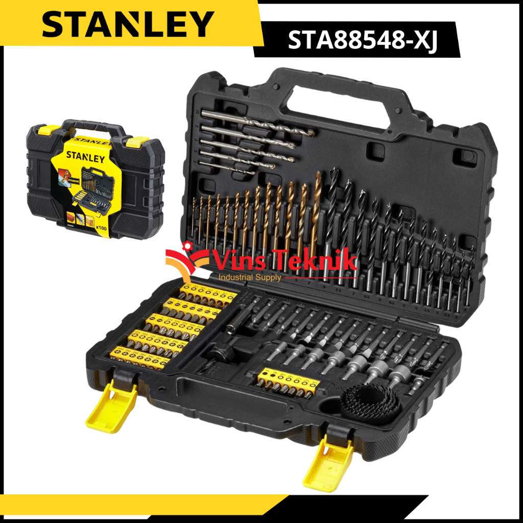 Jual Mata Bor dan Mata Obeng Stanley STA88548-XJ Set 100PCS | Shopee ...