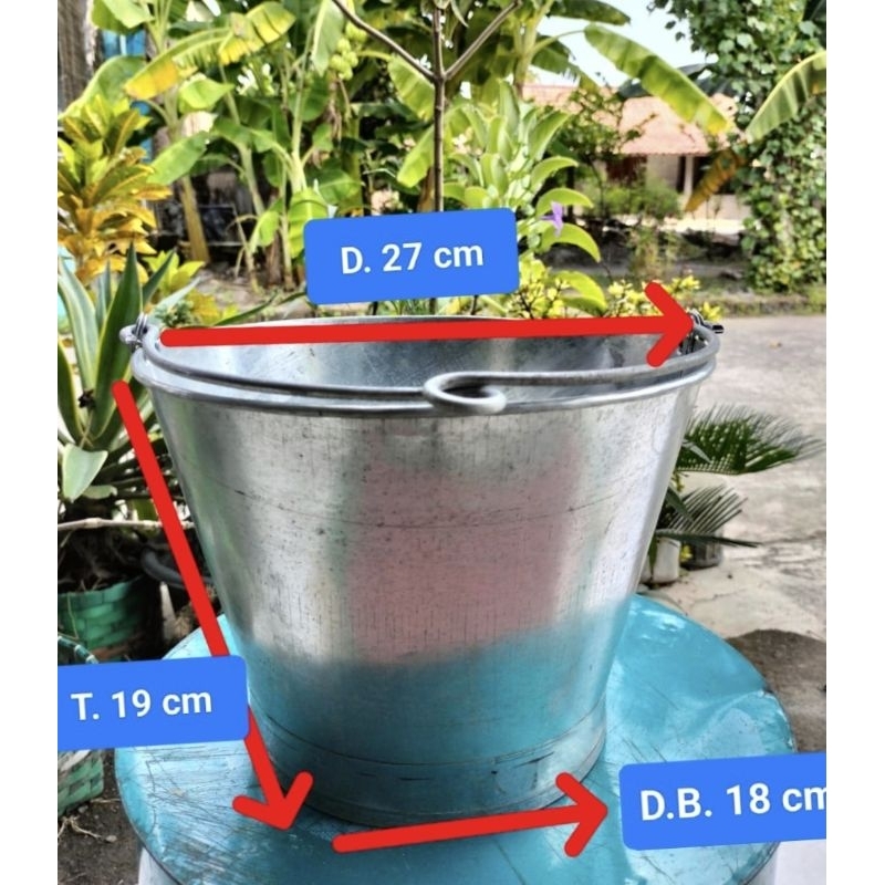 Jual ember besi/timba sumur/timba kedelai/timba aspal | Shopee Indonesia