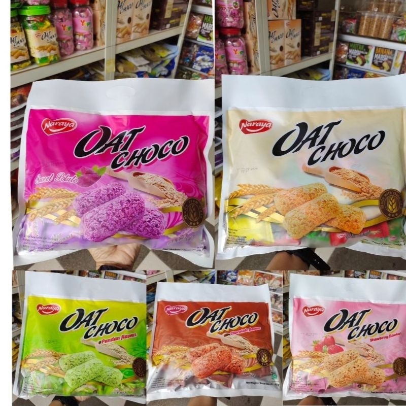 Jual NARAYA OAT CHOCO 400GRAM OAT STRAWBERRY OAT VANILA OAT PANDAN OAT CHOCO OAT SWEET POTATO ...