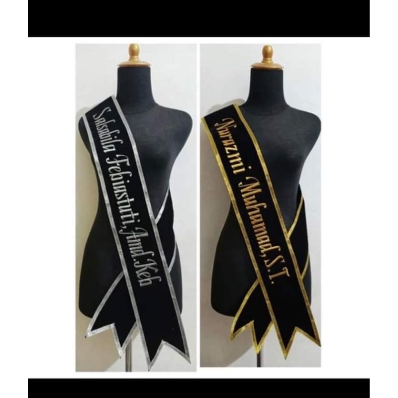 Jual sash/selempang wisuda bludru (kilat) | Shopee Indonesia
