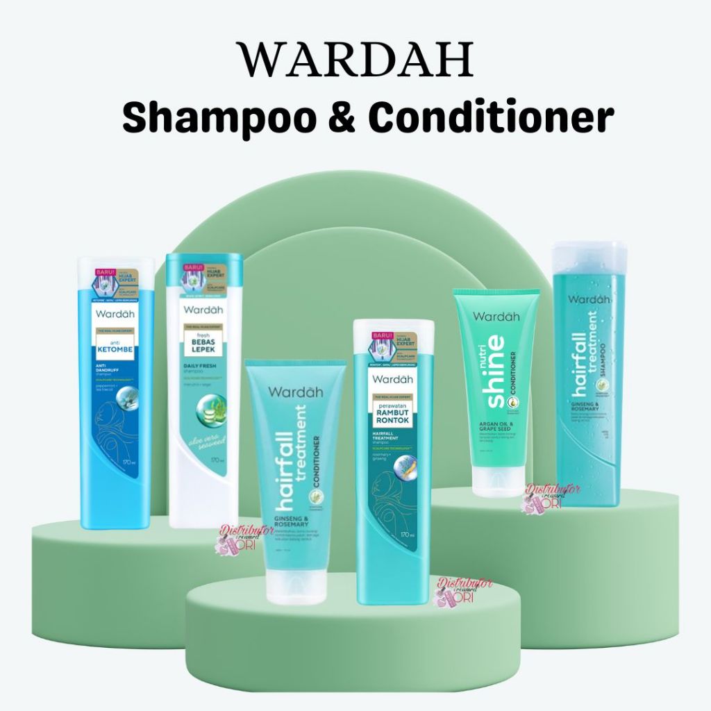 Jual Wardah Shampoo & Conditioner 170ml | Hairfall Treatment | Nutri ...