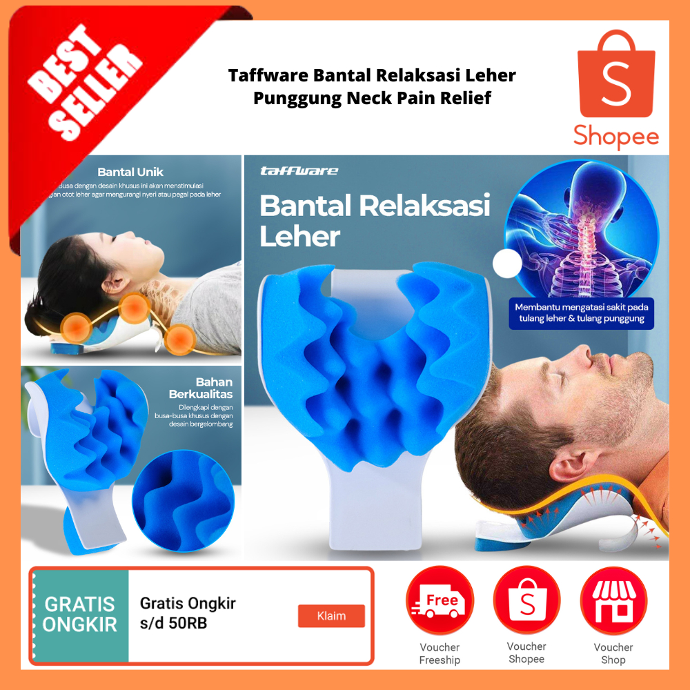Jual Bantal Relaksasi Leher Punggung Neck Pain Relief / Bantal Pereda ...