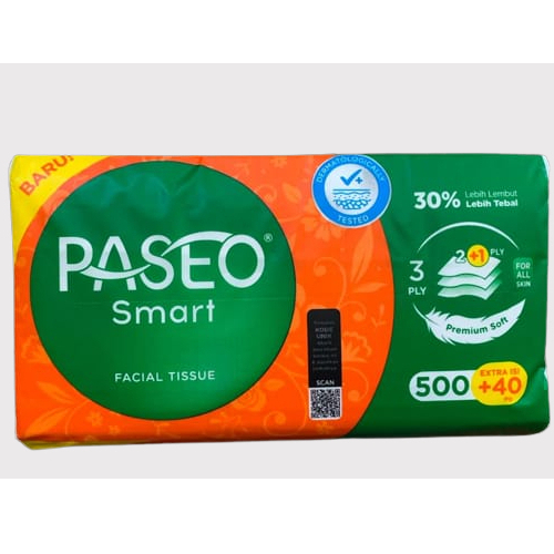 Jual PASEO PAKET 4 PCS Tissue Smart 540 Ply (500+40) 3 Ply facial Tisu ...