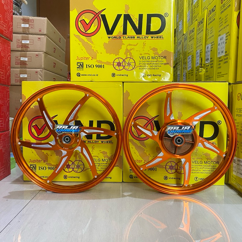 Jual VND Velg Racing SIX STAR V2 F : 1.40x17 & R : 1.60x17 Jupiter z ...