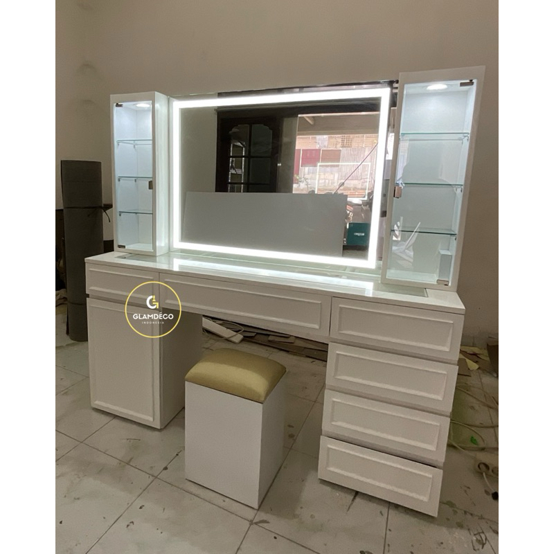 Jual Meja Rias Minimalis Lampu LED Mewah | Shopee Indonesia