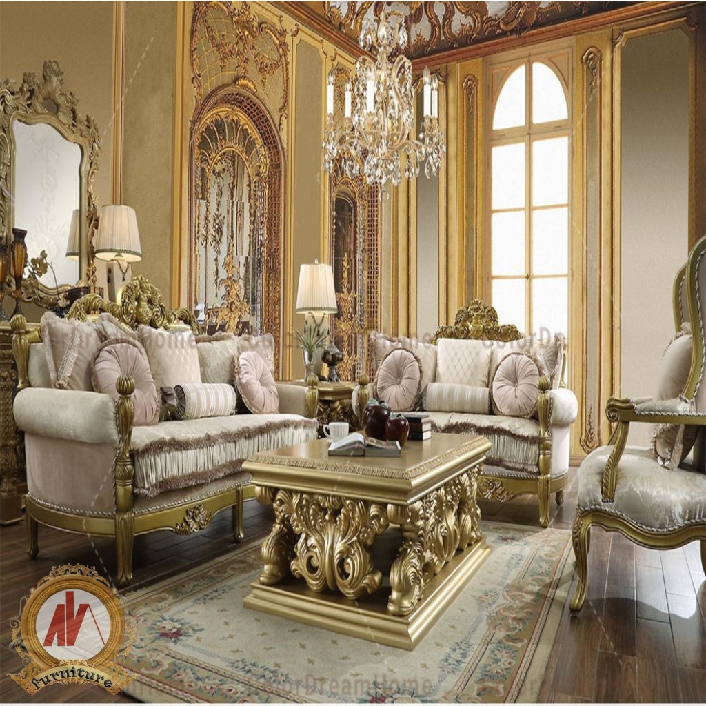 Jual Sofa Ruang Tamu Mewah Klasik Jepara Homey Design Gold fomasi 3211 ...