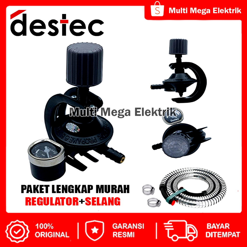 Jual [COD] REGULATOR KOMPOR GAS DESTEC STARCAM ANTI BOCOR DOUBLE LOCK ...