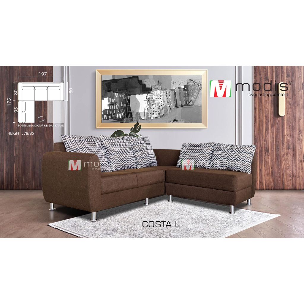 Jual SOFA COSTA L MODIS/SOFA MINIMALIS | Shopee Indonesia