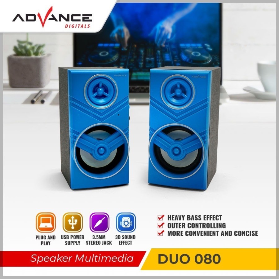 Jual Speaker Advance Duo 080 Multimedia | Speaker Laptop | Speaker PC | Shopee Indonesia