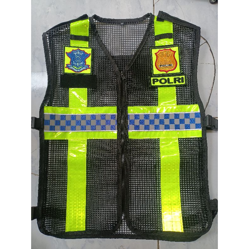 Jual ROMPI POLISI ROMPI LANTAS ROMPI JALA KARE rompi jala karet rompi ...